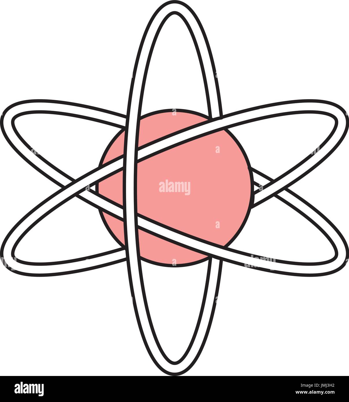 Atom science symbol icon vector illustration graphic design Stock ...