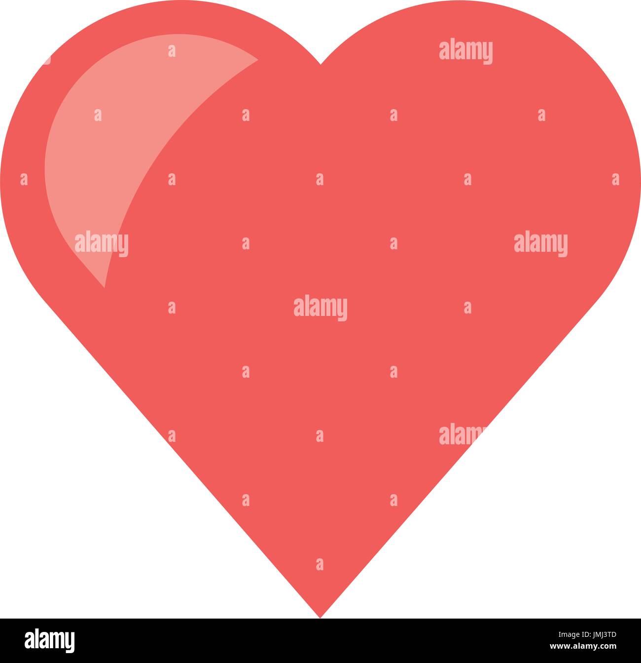 Heart and love over white background icon Stock Vector Image & Art - Alamy