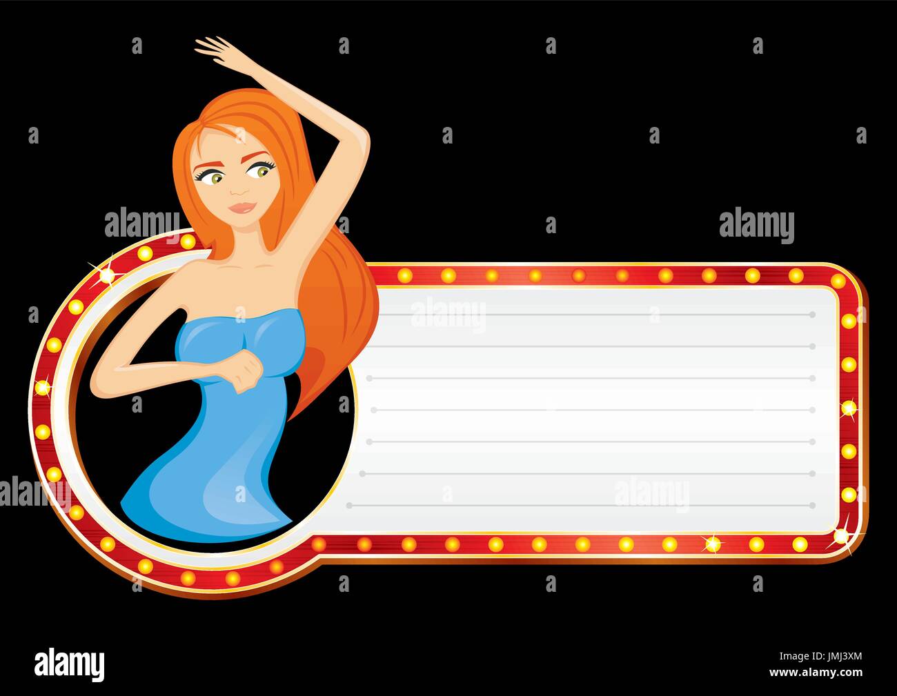 Neon dance club sign Stock Vector Images - Alamy