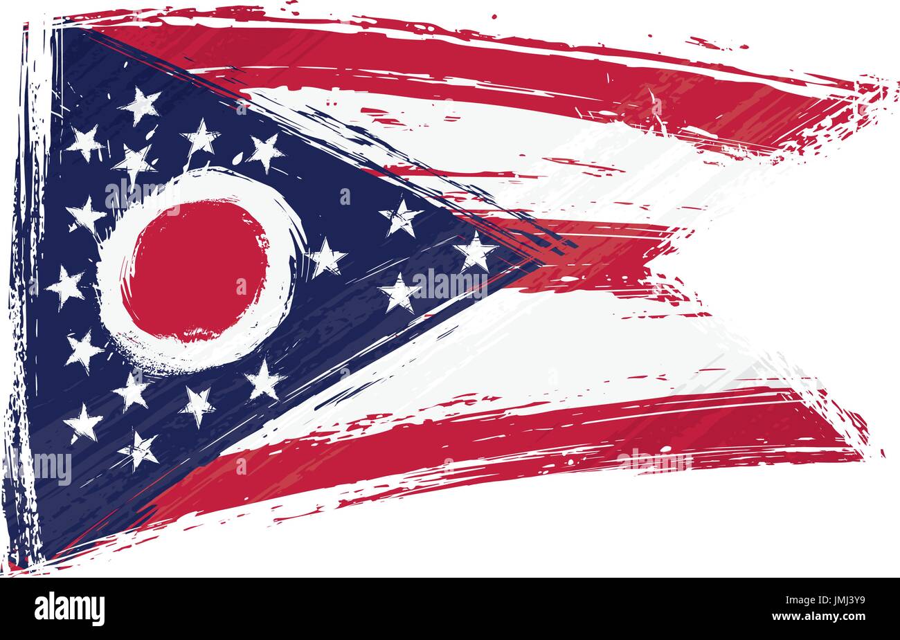 Us state flag ohio Stock Vector Images - Alamy