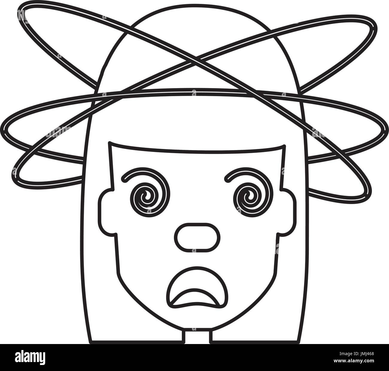 Crazy woman cartoon over white background icon Stock Vector Image & Art ...