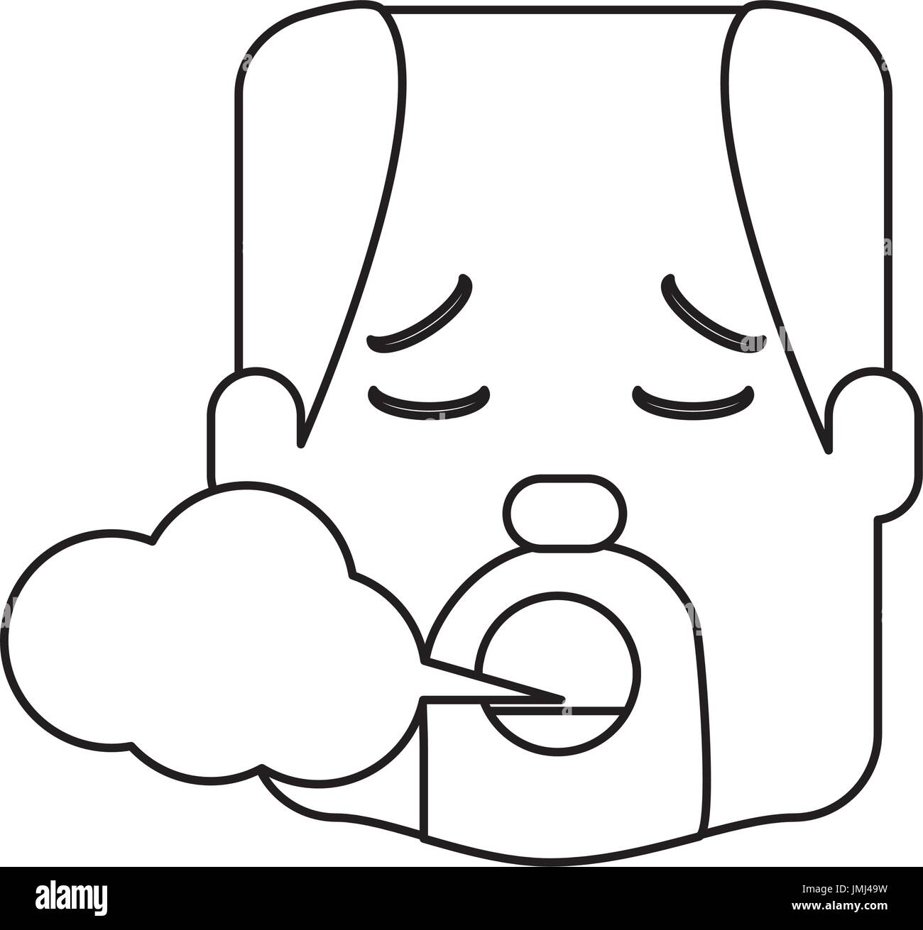 Man smoking cartoon over white background icon Stock Vector Image & Art ...