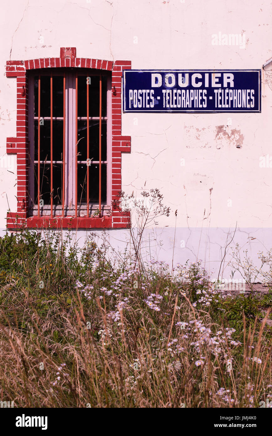 Old French Post office, in Doucier, Jura, France Stock Photo - Alamy