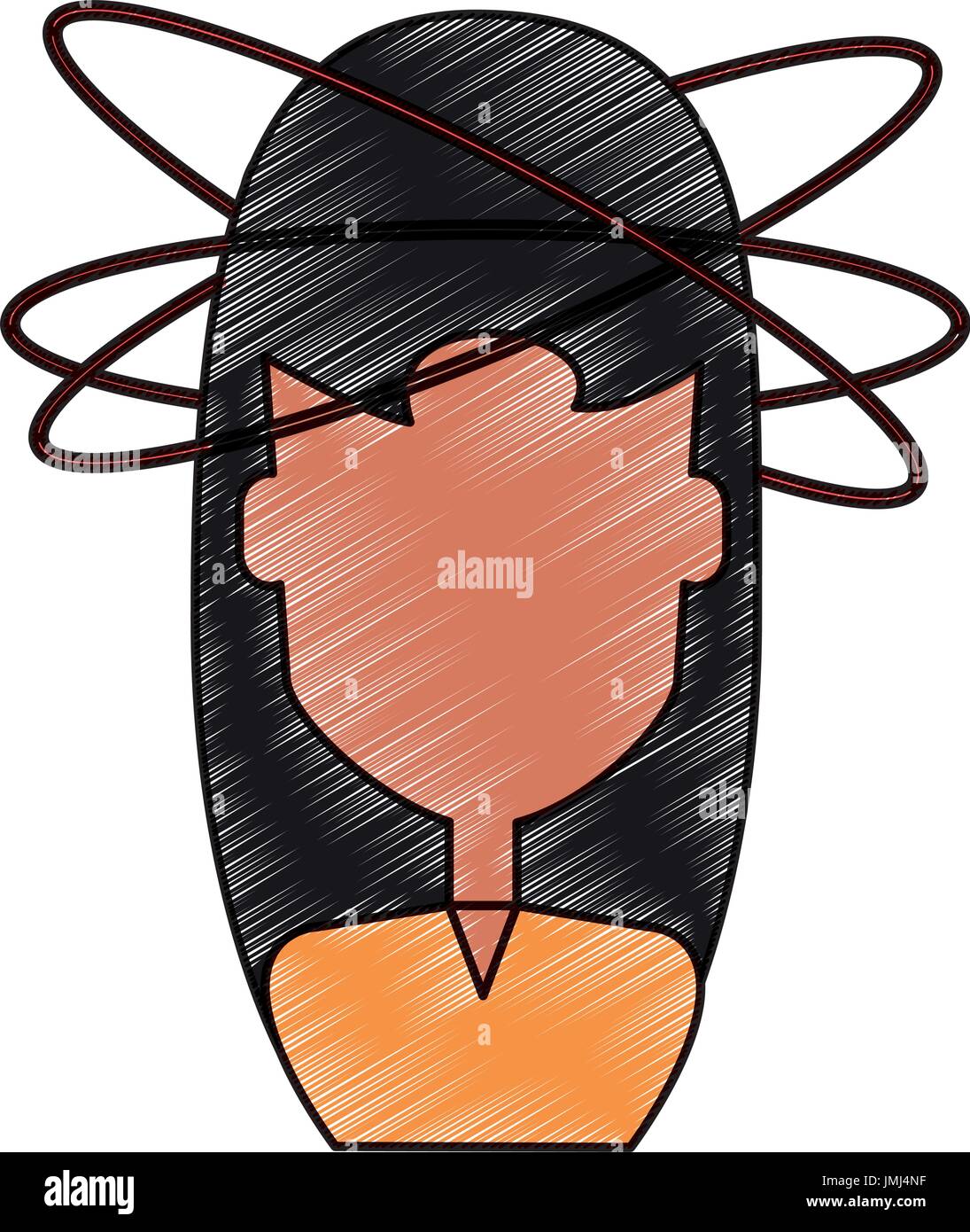 Crazy woman cartoon over white background icon Stock Vector Image & Art ...