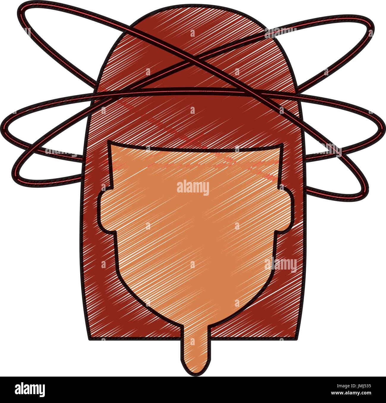 Crazy woman cartoon over white background icon Stock Vector Image & Art ...