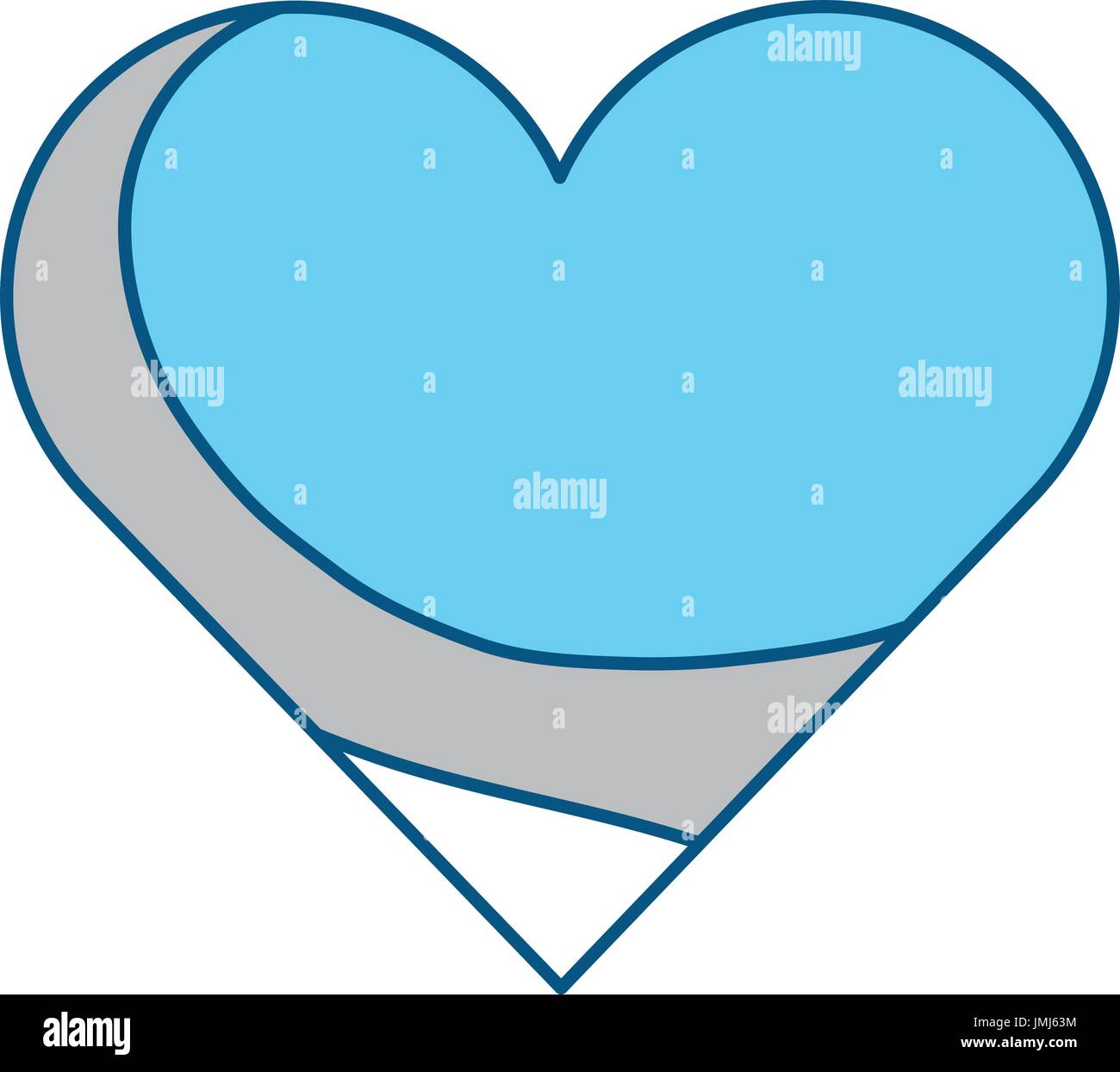 Human heart symbol over white background icon Stock Vector Image & Art ...