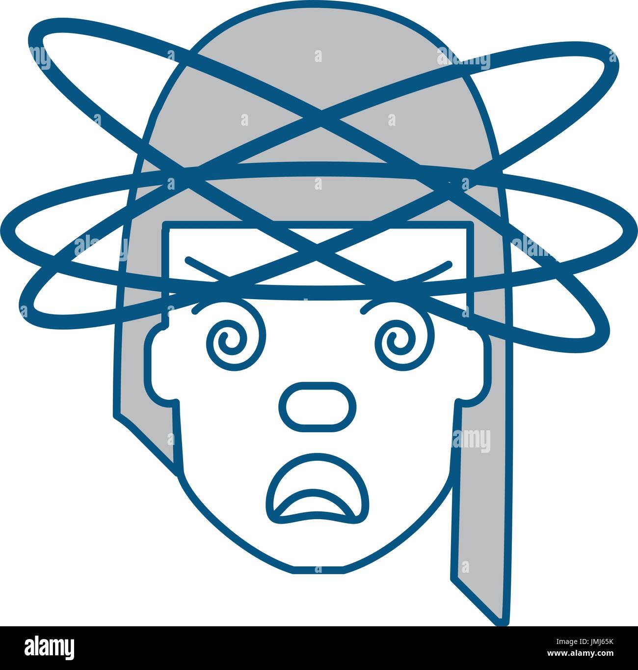 Crazy woman cartoon over white background icon Stock Vector Image & Art ...