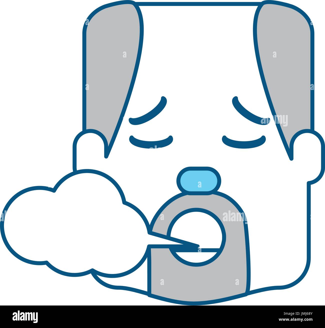 Man smoking cartoon over white background icon Stock Vector Image & Art ...