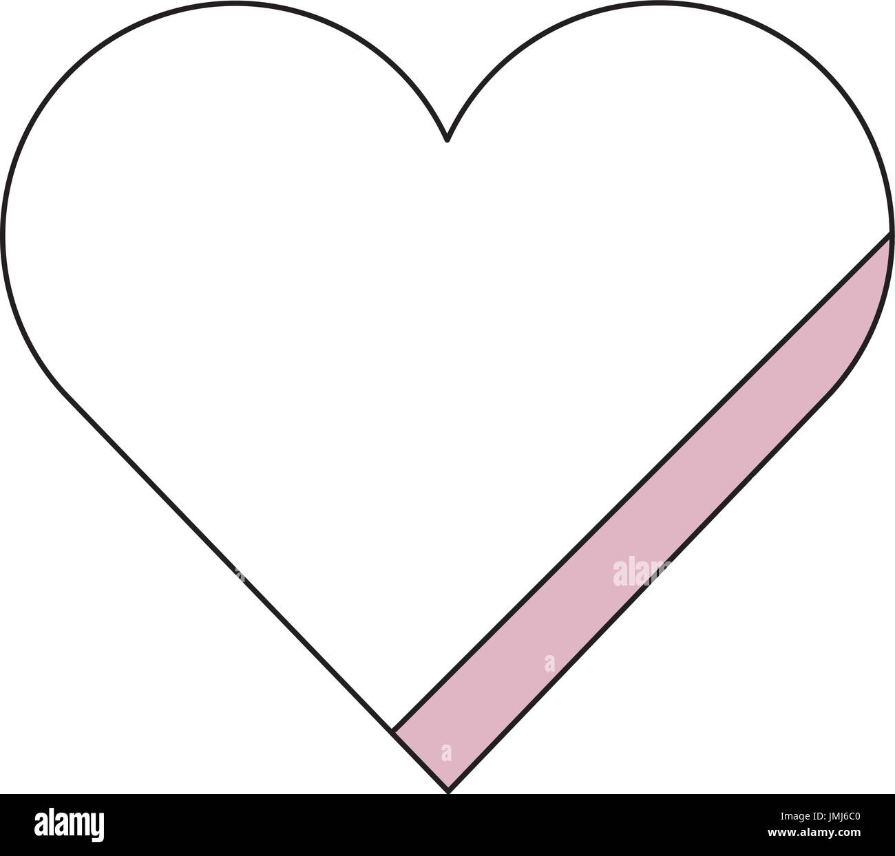 Human heart symbol over white background icon Stock Vector Image & Art ...