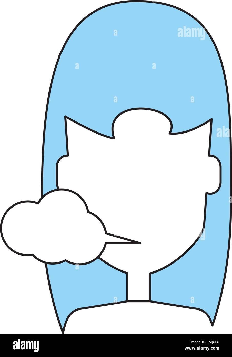 Woman smoking cartoon over white background icon Stock Vector Image ...