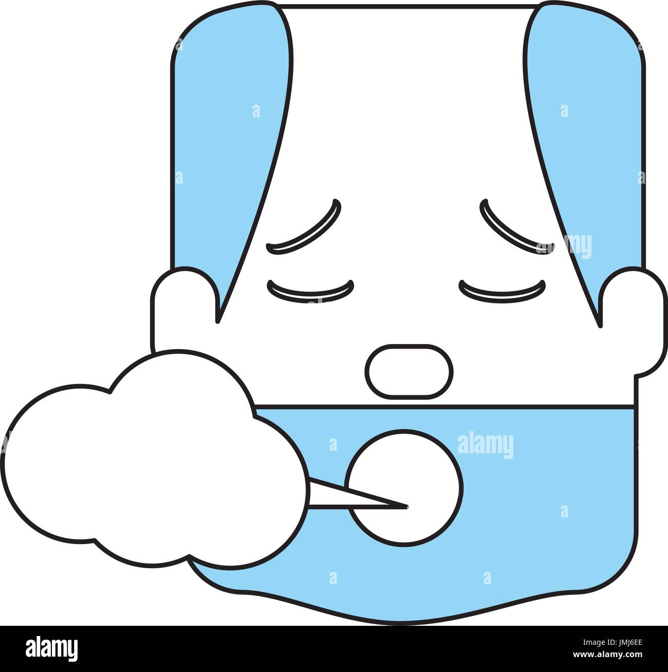 Man smoking cartoon over white background icon Stock Vector Image & Art ...