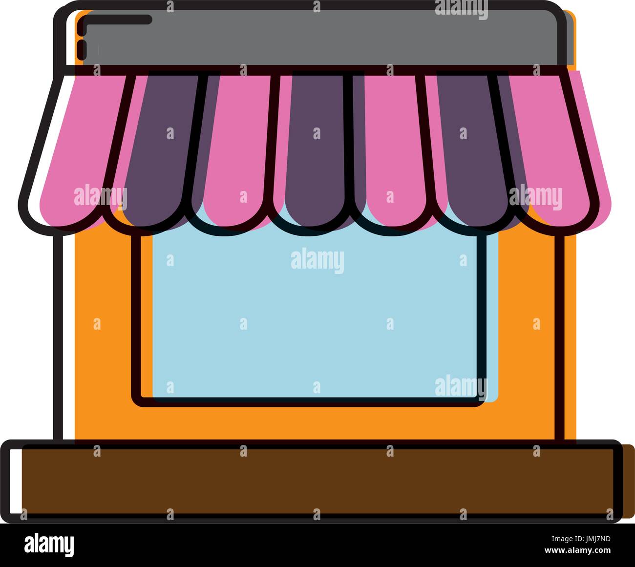 store icon over white background colorful design vector illustration ...