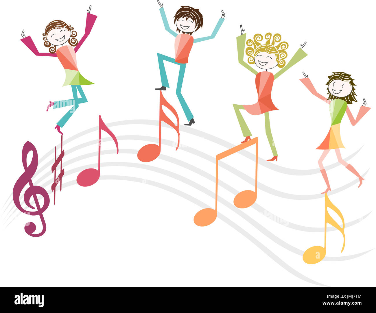 Drawing song dance hi-res stock photography and images - Alamy