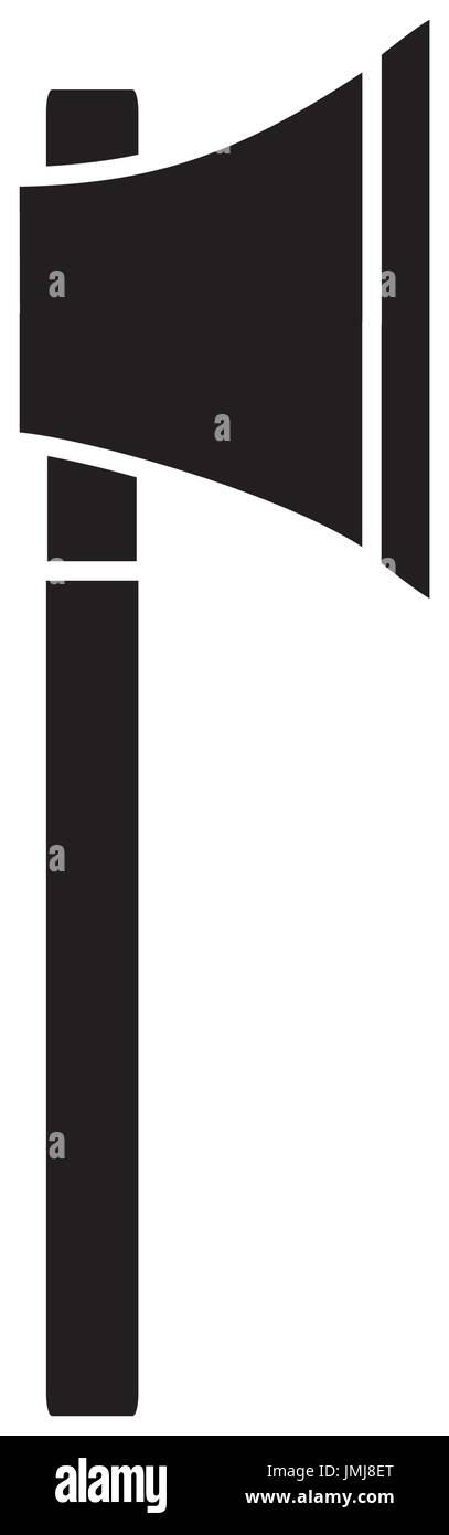 ax icon over white background vector illustration Stock Vector Image ...