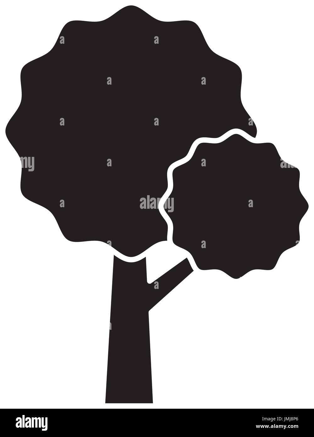 tree icon over white background vector illustration Stock Vector Image ...