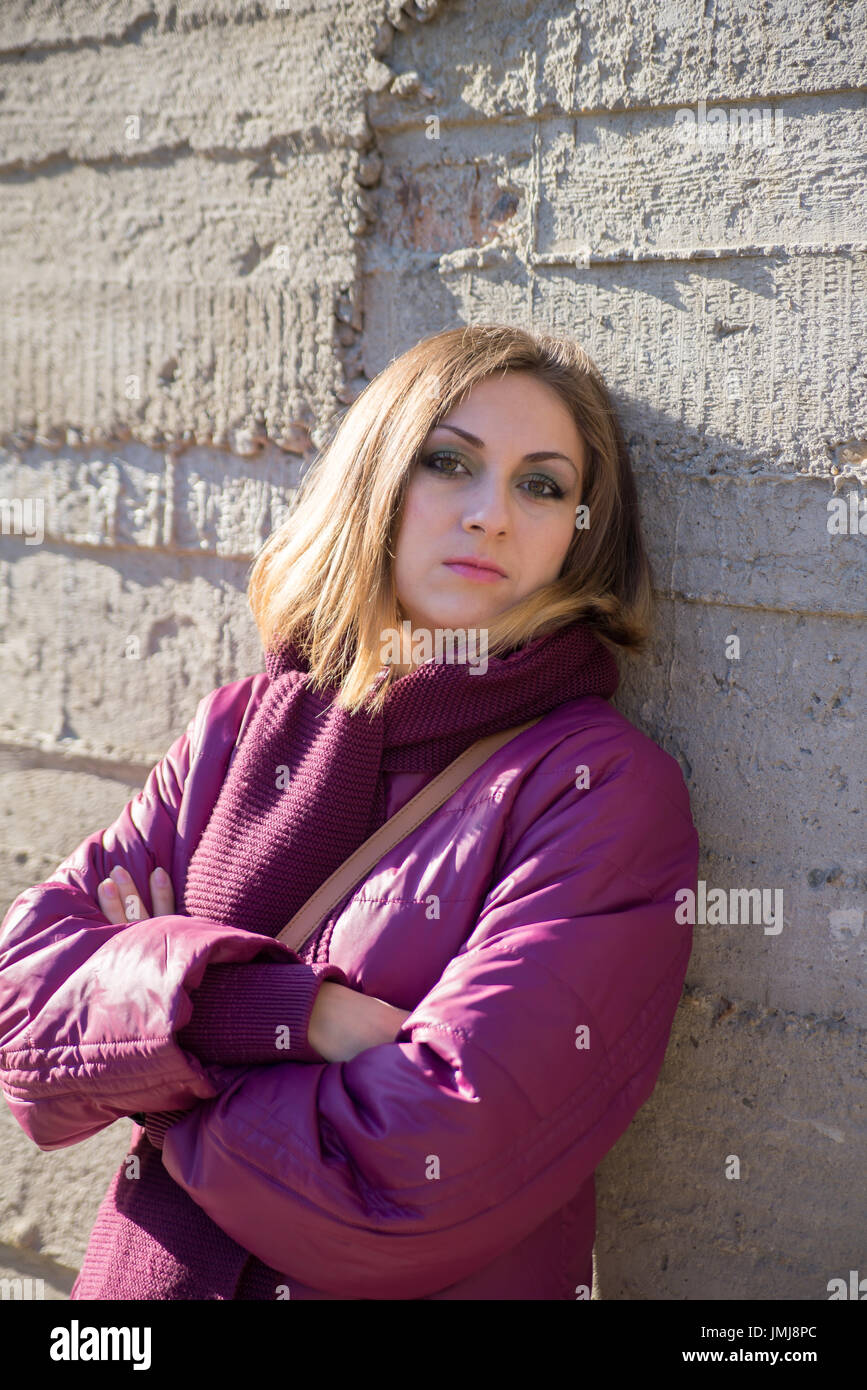 Portrait of the affable and young girl Stock Photo - Alamy