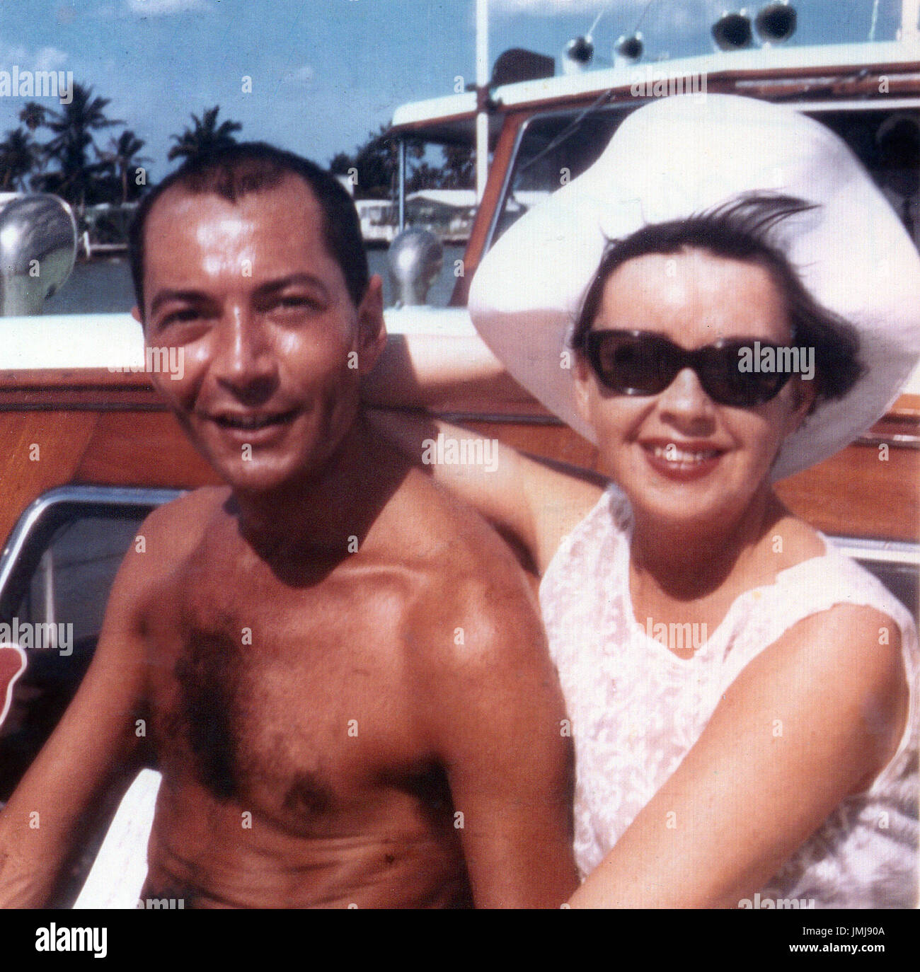 Mark Herron and Judy Garland pictured in Florida February 1966. Credit ...