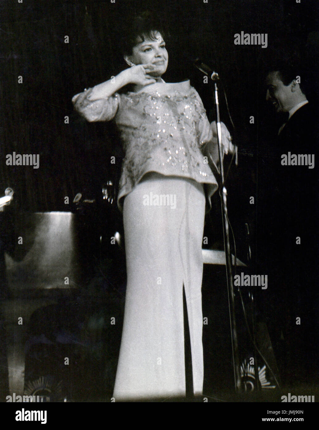 Judy Garland pictured at the Diplomat Hotel in Hollywood, Florida on ...