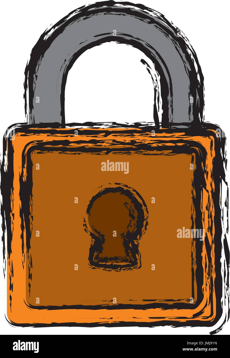 padlock icon over white background vector illustration Stock Vector ...