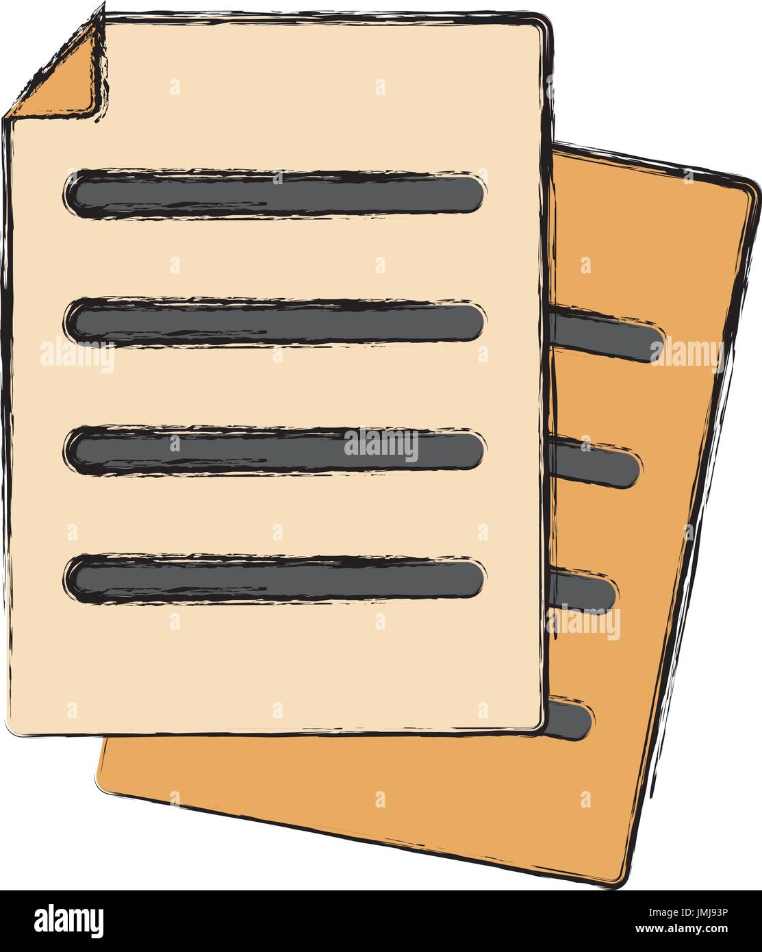 document pages icon over white background vector illustration Stock ...