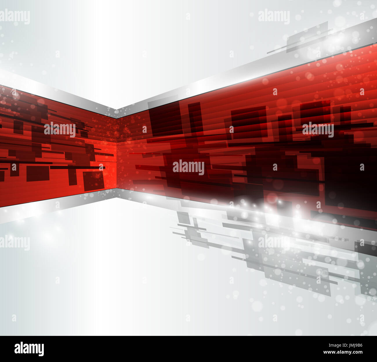 Abstract background red banners on grey, vector Stock Photo - Alamy