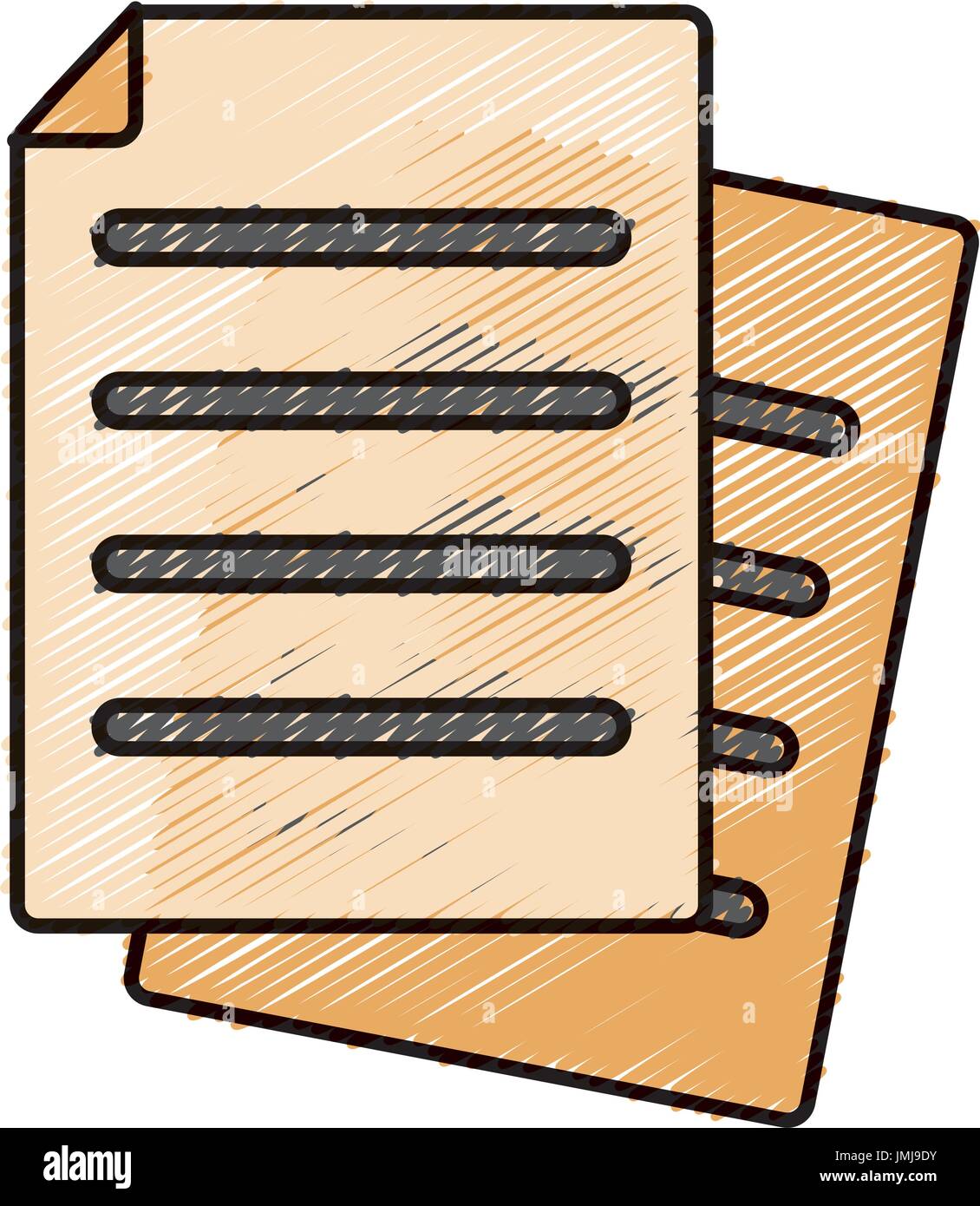 document pages icon over white background vector illustration Stock ...