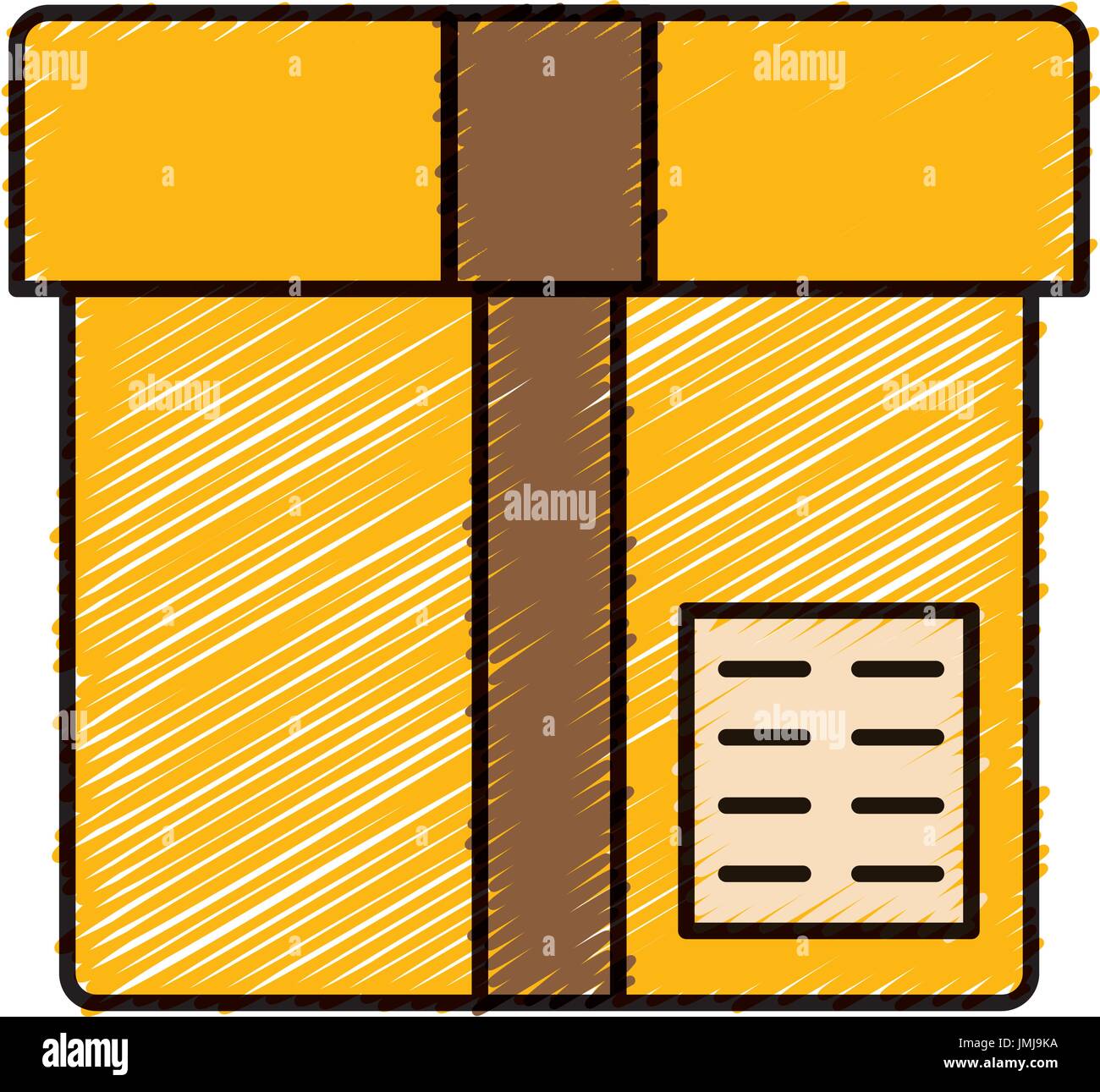 carton box icon over white background vector illustration Stock Vector ...