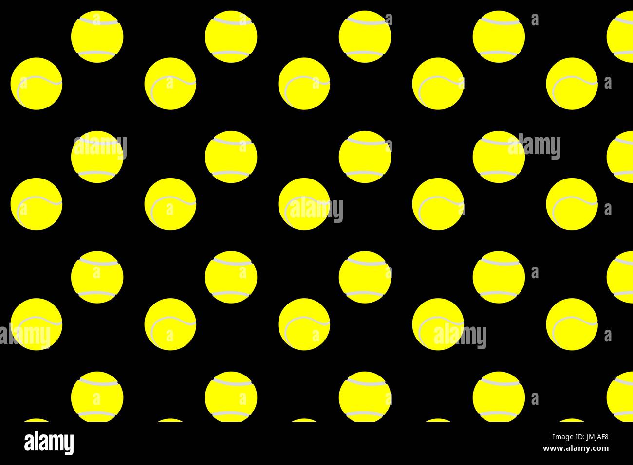 Tennis ball on black background - vector pattern, balls tennis seamless ...