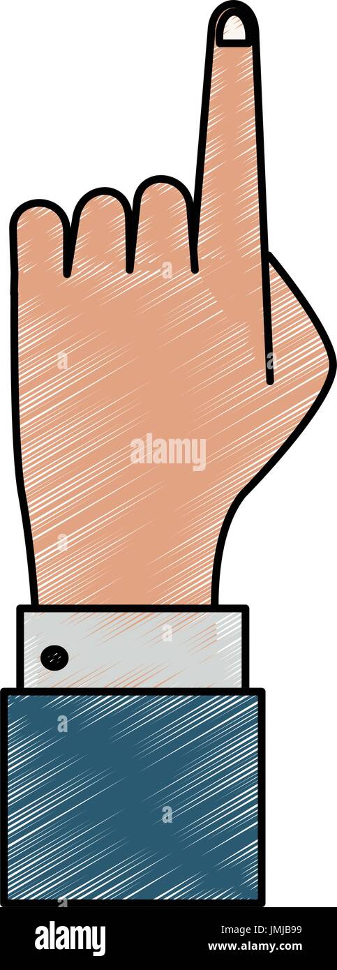 hand vector illustration Stock Vector Image & Art - Alamy