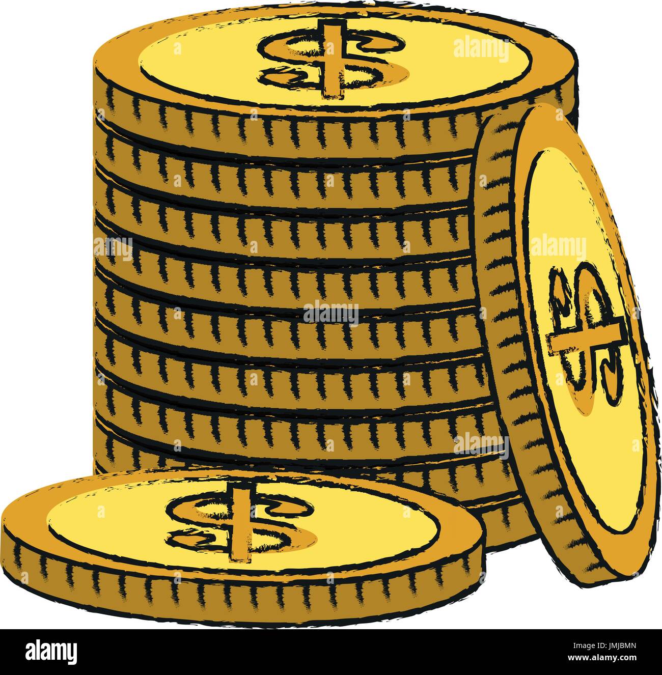 coins vector illustration Stock Vector Image & Art - Alamy