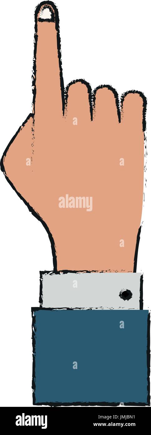 hand vector illustration Stock Vector Image & Art - Alamy