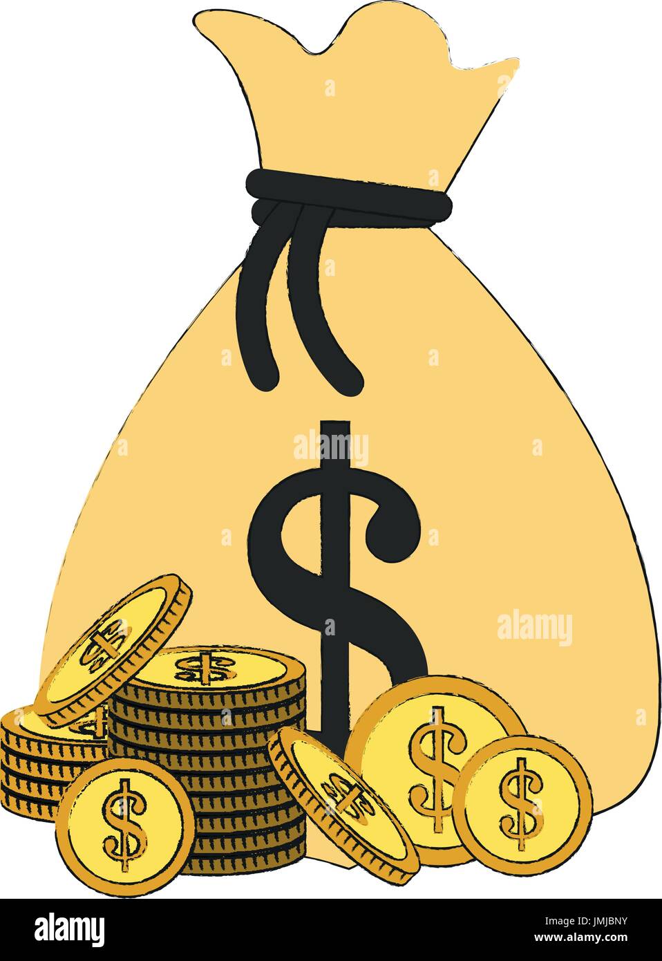 money bag vector illustration Stock Vector Image & Art - Alamy