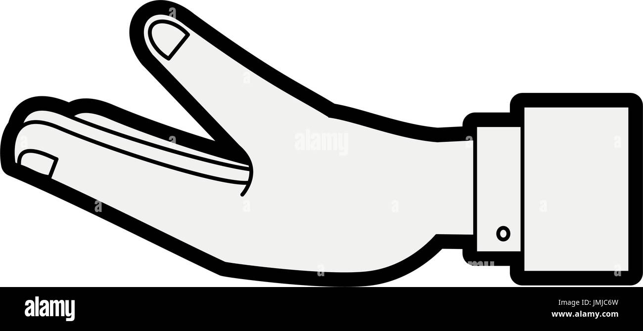 hand vector illustration Stock Vector Image & Art - Alamy