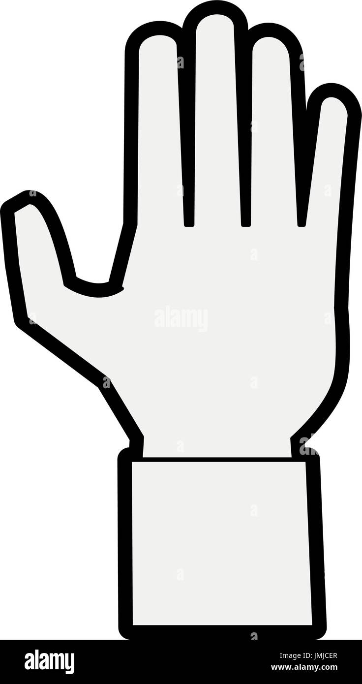 hand vector illustration Stock Vector Image & Art - Alamy