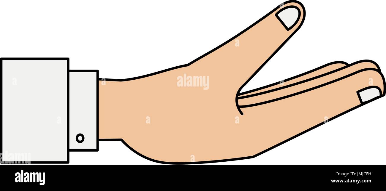 hand vector illustration Stock Vector Image & Art - Alamy