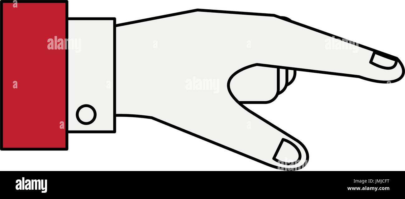 hand vector illustration Stock Vector Image & Art - Alamy