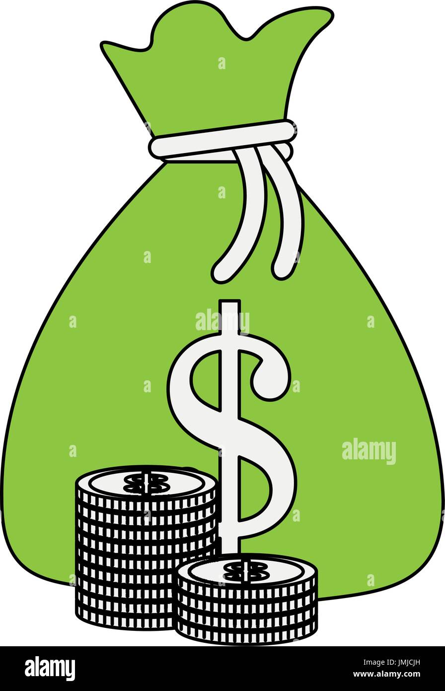money bag vector illustration Stock Vector Image & Art - Alamy