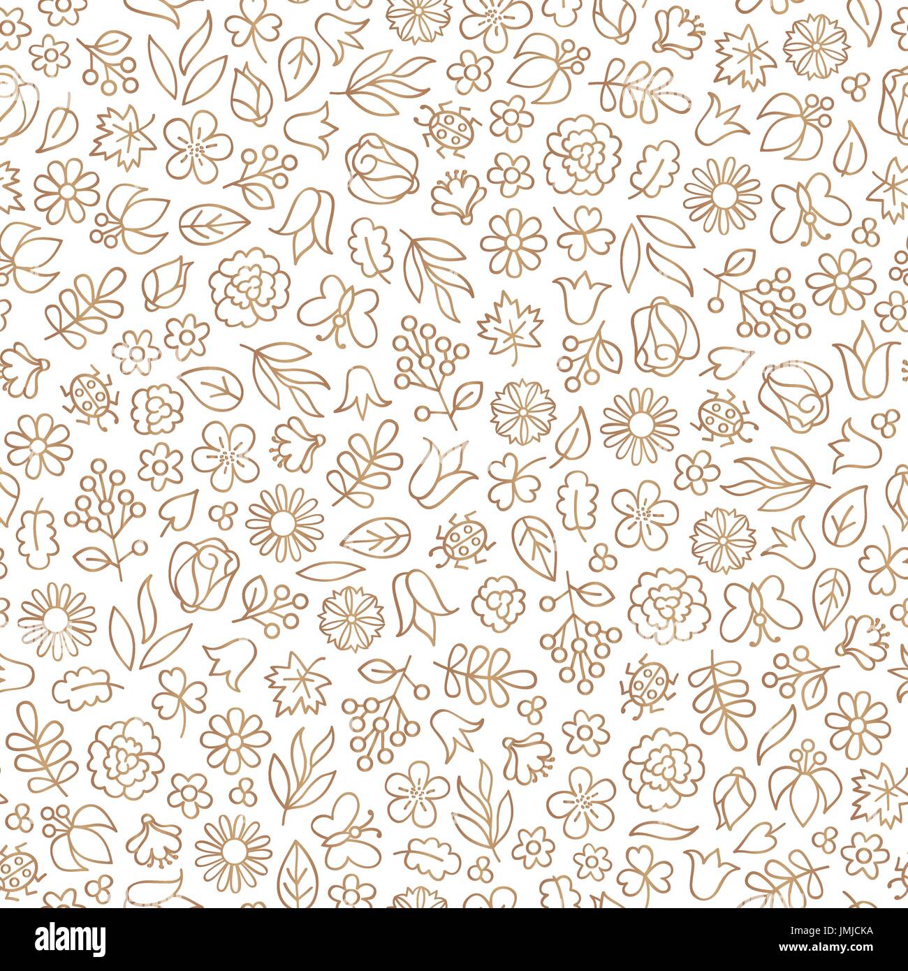 Flower Doodles Background