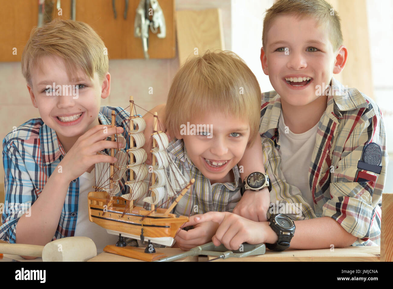 Little Boys Playing Together