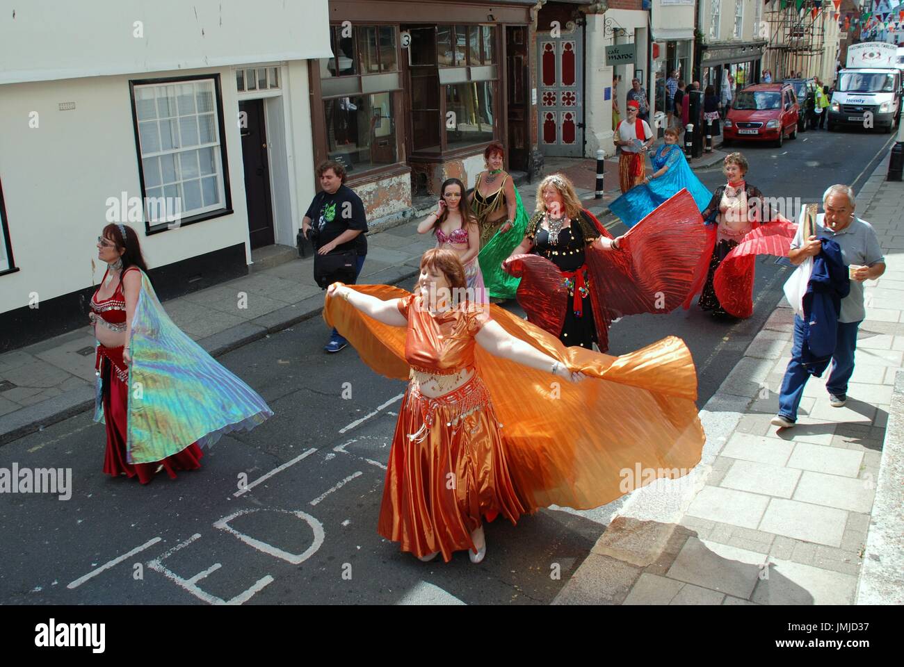 The Iceni Tribal Dancers perform during the opening parade of the ...