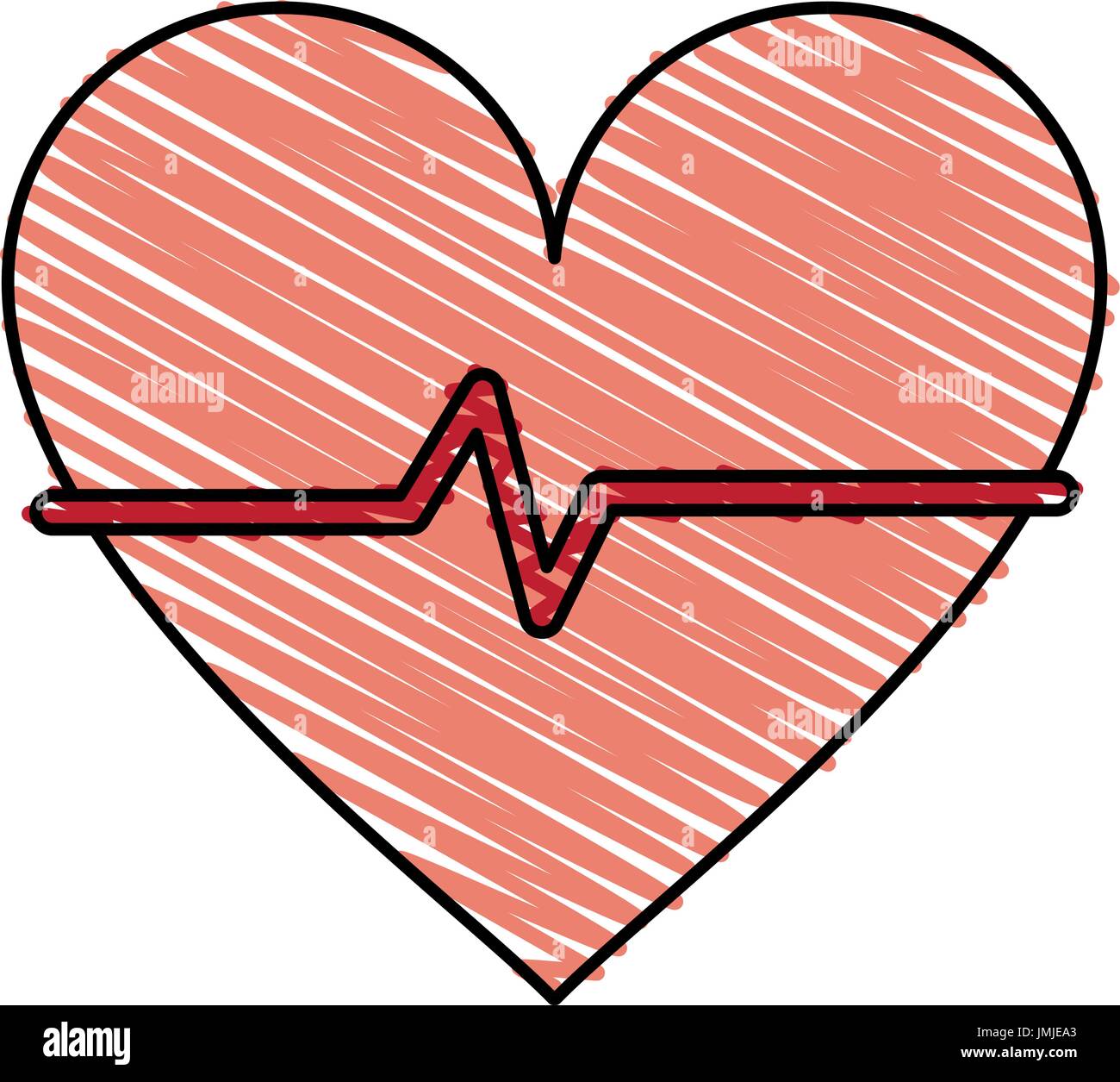 heartbeat vector illustration Stock Vector Image & Art - Alamy