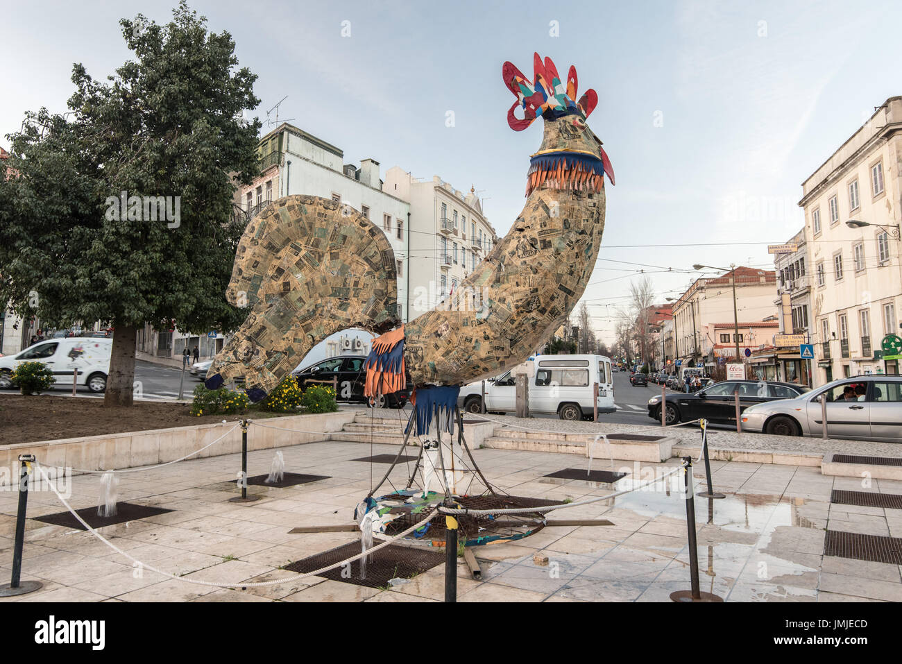Giant Barcelo cockerel in LIsbon, Portugal Stock Photo - Alamy