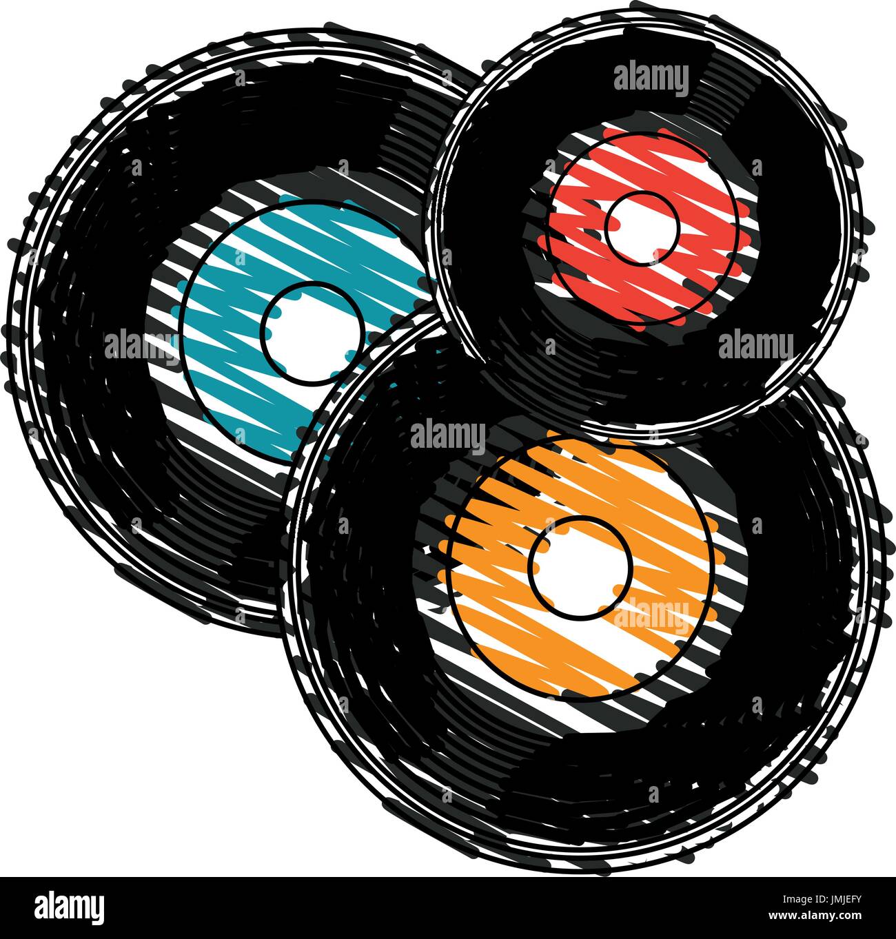 vinyl vector illustration Stock Vector Image & Art - Alamy