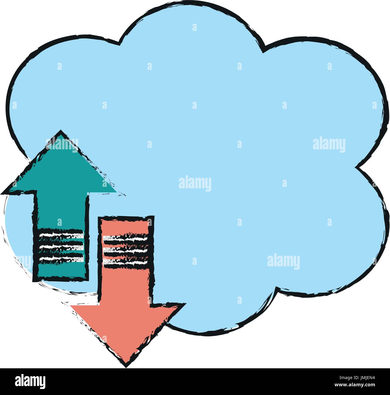 cloud data vector illustration Stock Vector Image & Art - Alamy