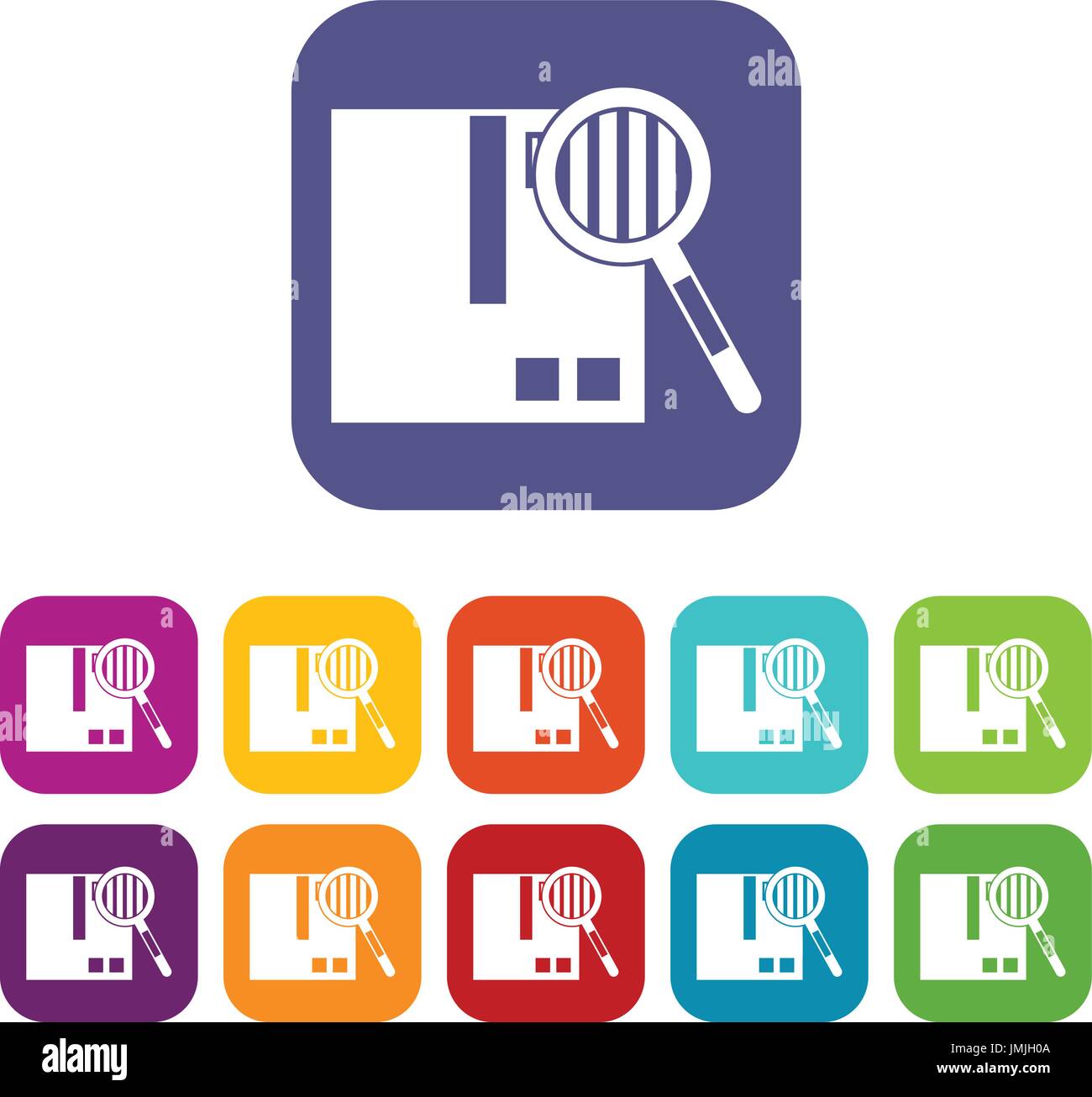 Quality control icons set Stock Vector Image & Art - Alamy