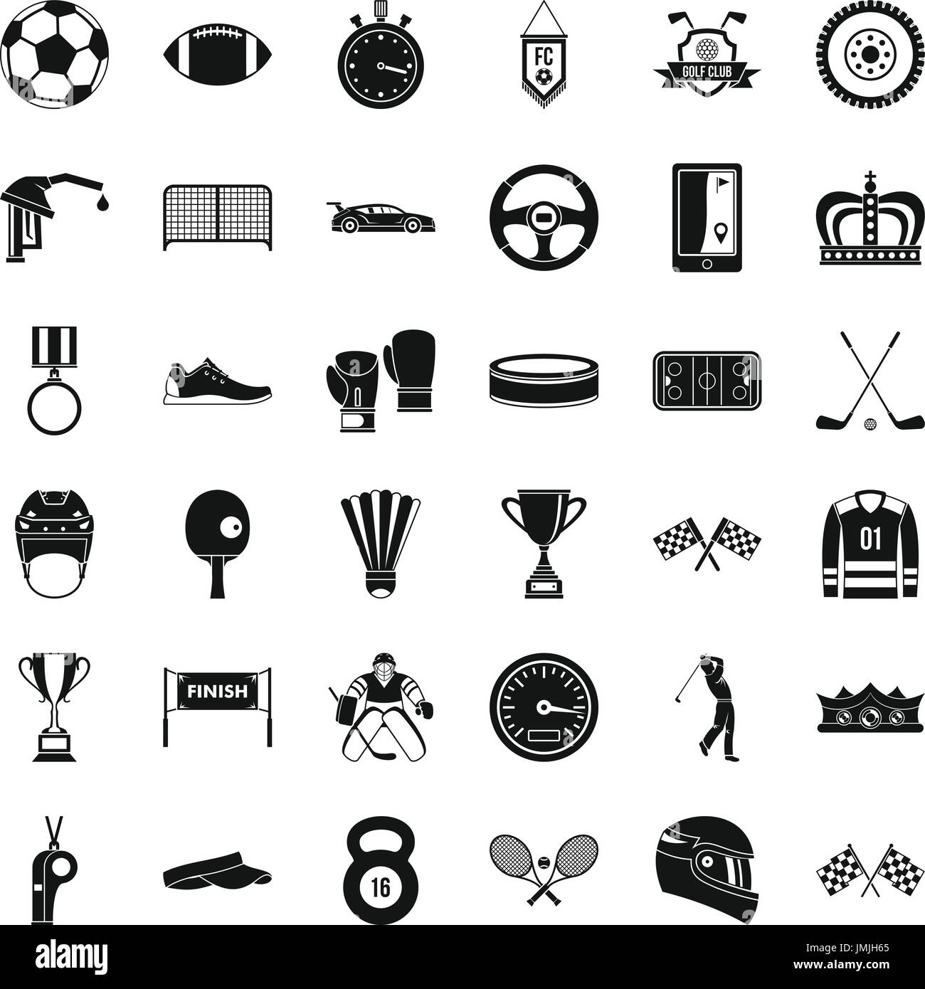 Champion icons set, simple style Stock Vector Image & Art - Alamy