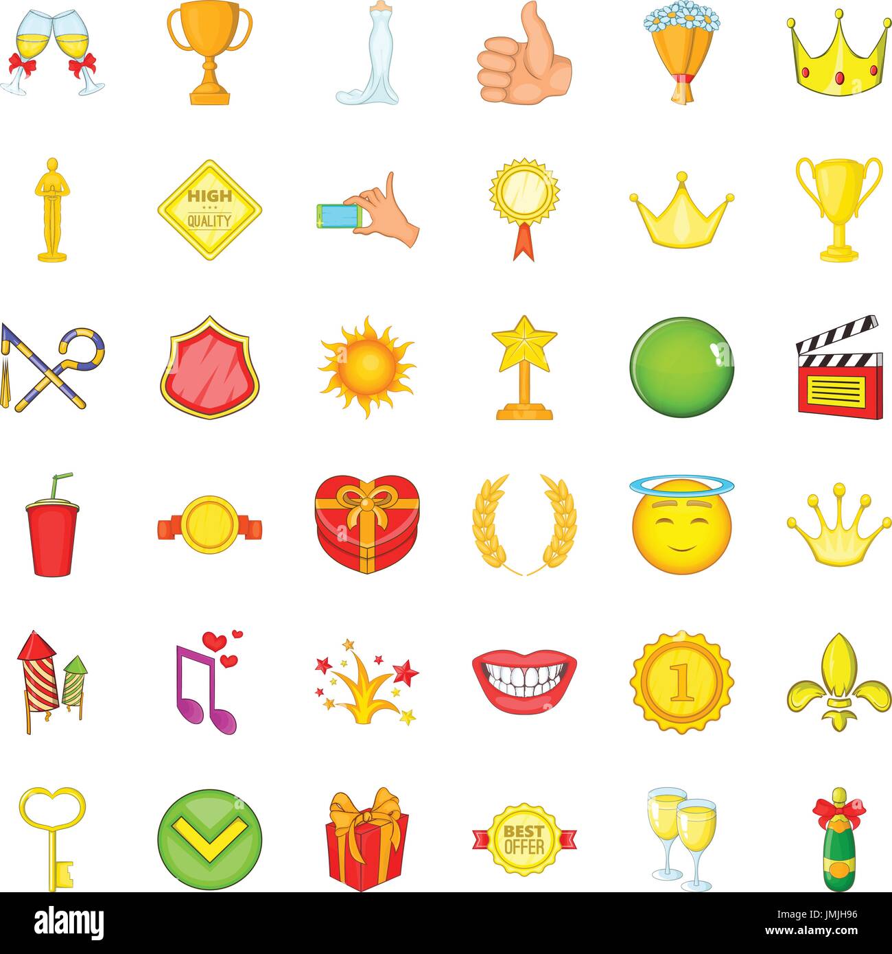 Award icons set, cartoon style Stock Vector Image & Art - Alamy