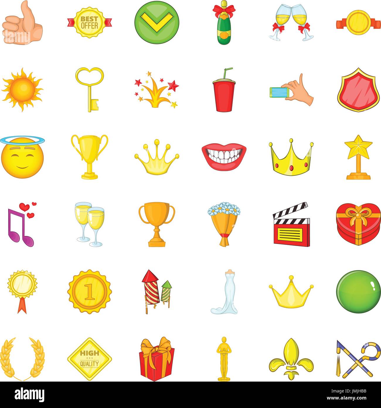 Gift icons set, cartoon style Stock Vector Image & Art - Alamy