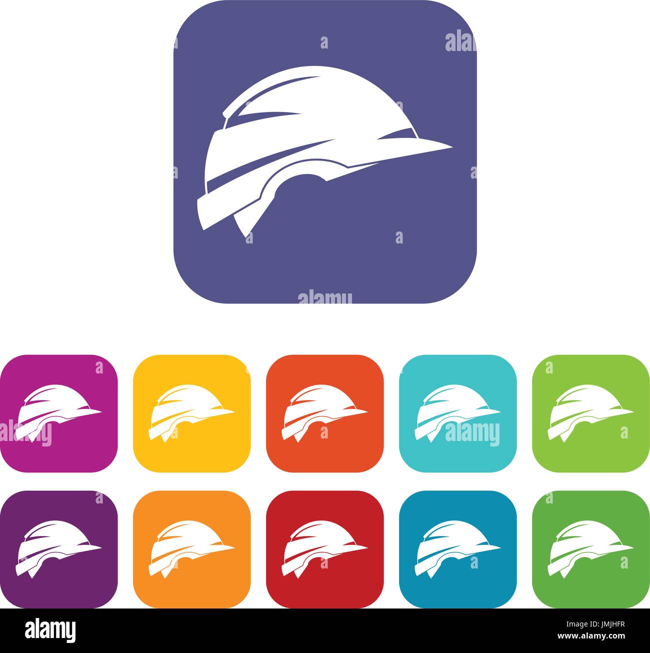 Construction helmet icons set Stock Vector Image & Art - Alamy