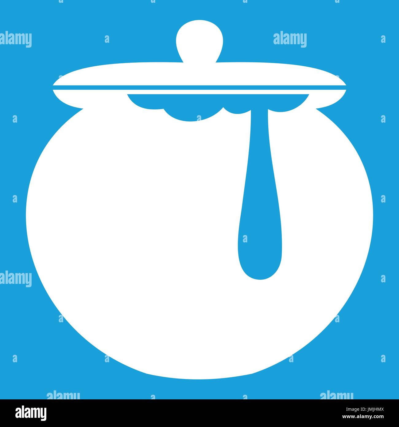 Honey pot icon white Stock Vector Image & Art - Alamy